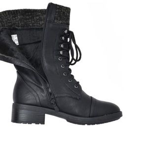 Shoes | Lace Up Mid Calf Combat Riding Military Boots | Poshmark